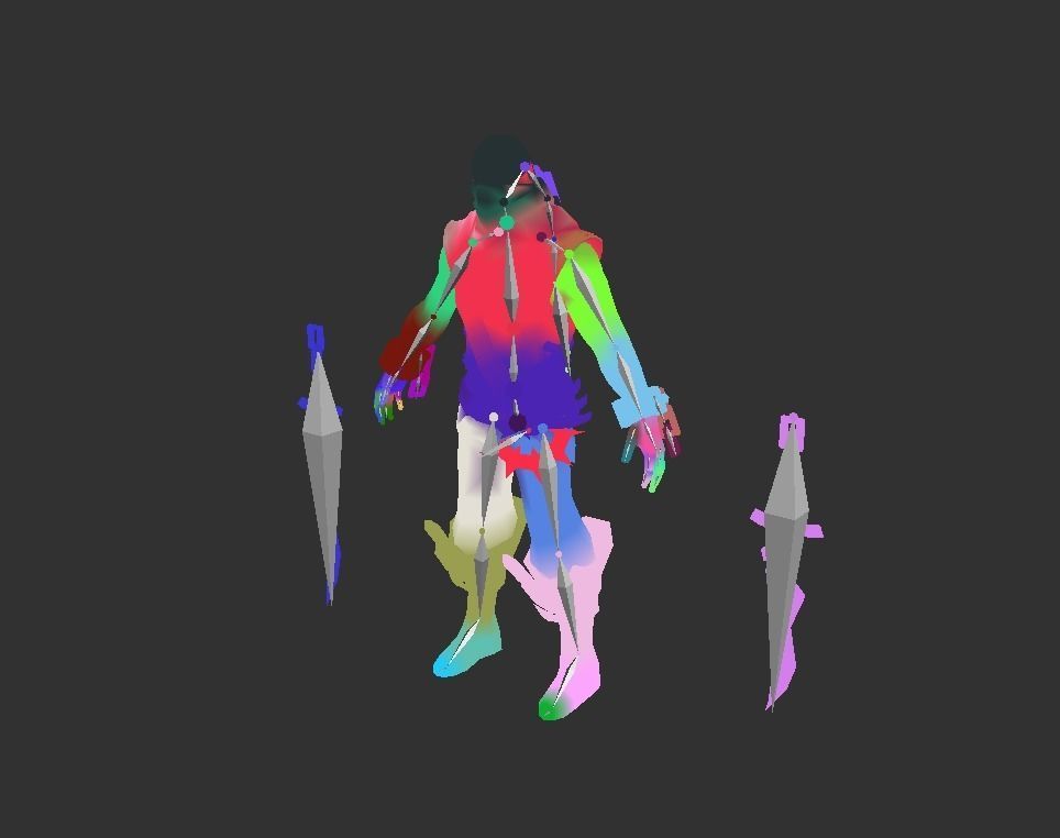 3D model Male Assassin Mutant Dagger VR / AR / low-poly | CGTrader