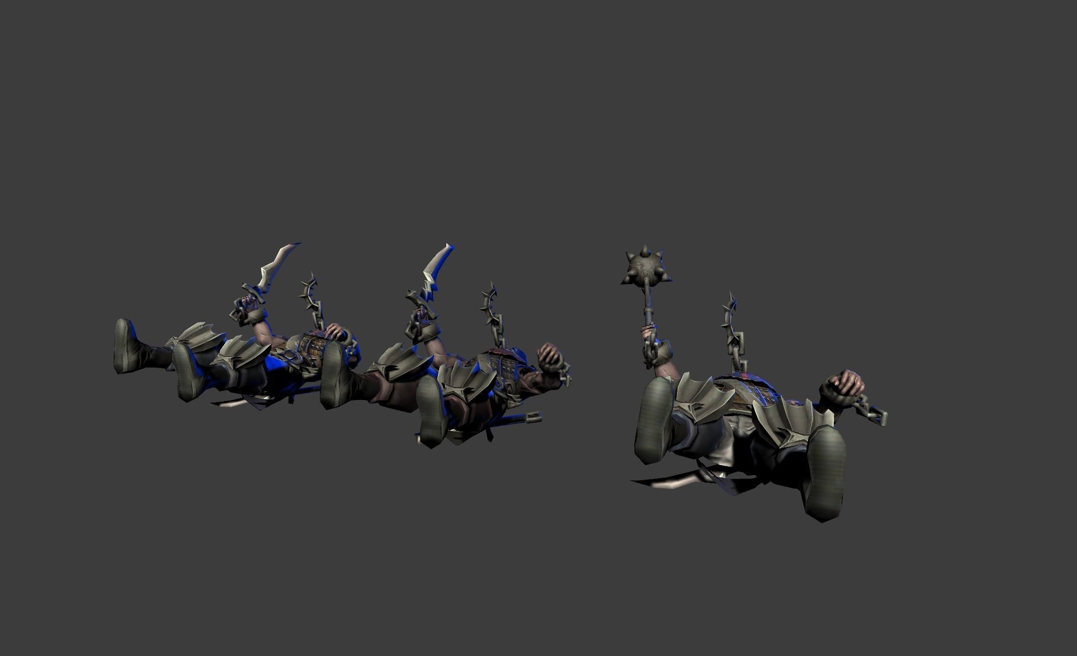 3D model Male Assassin Mutant Dagger VR / AR / low-poly | CGTrader