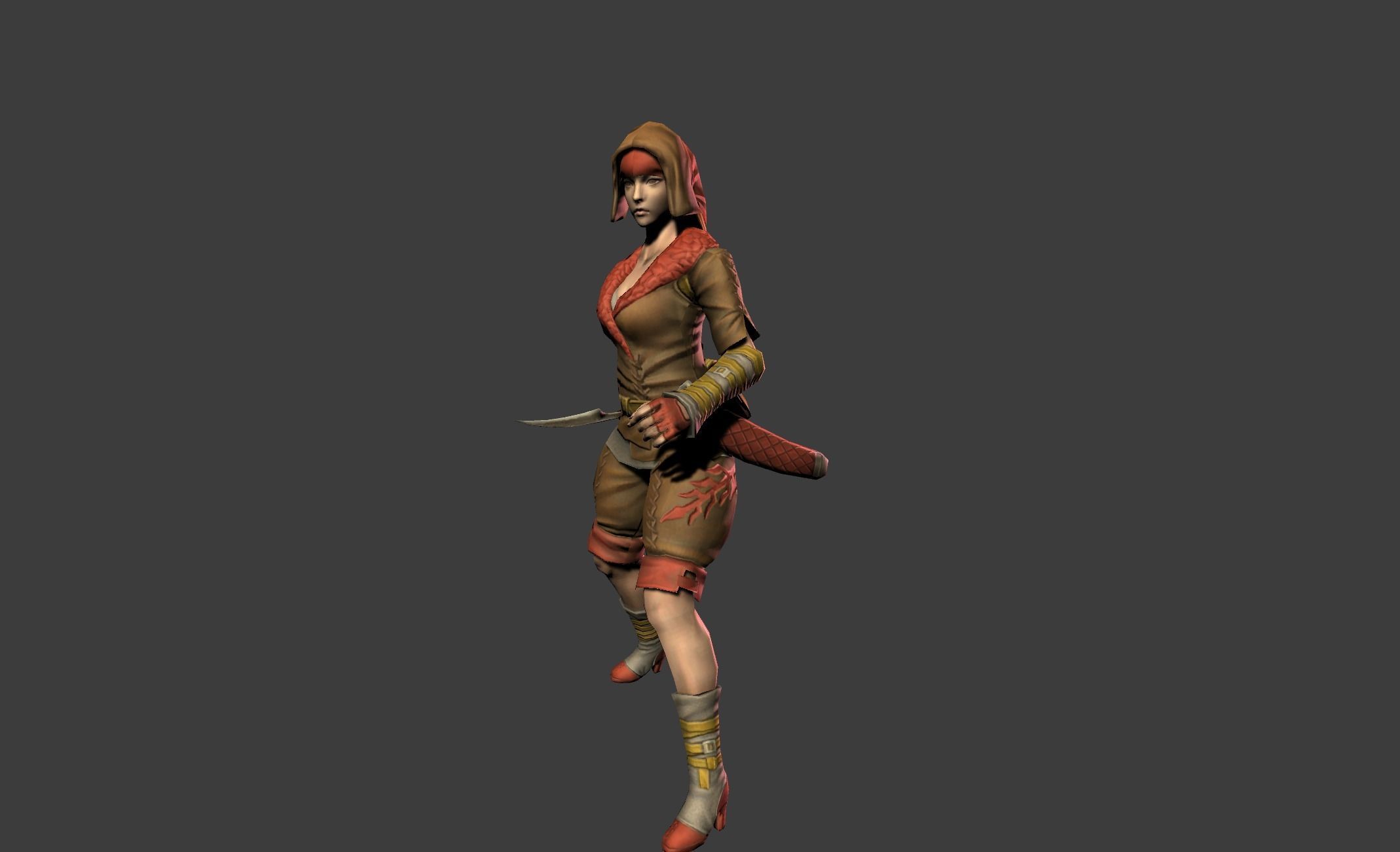 3D model Soldier Female Dagger VR / AR / low-poly | CGTrader
