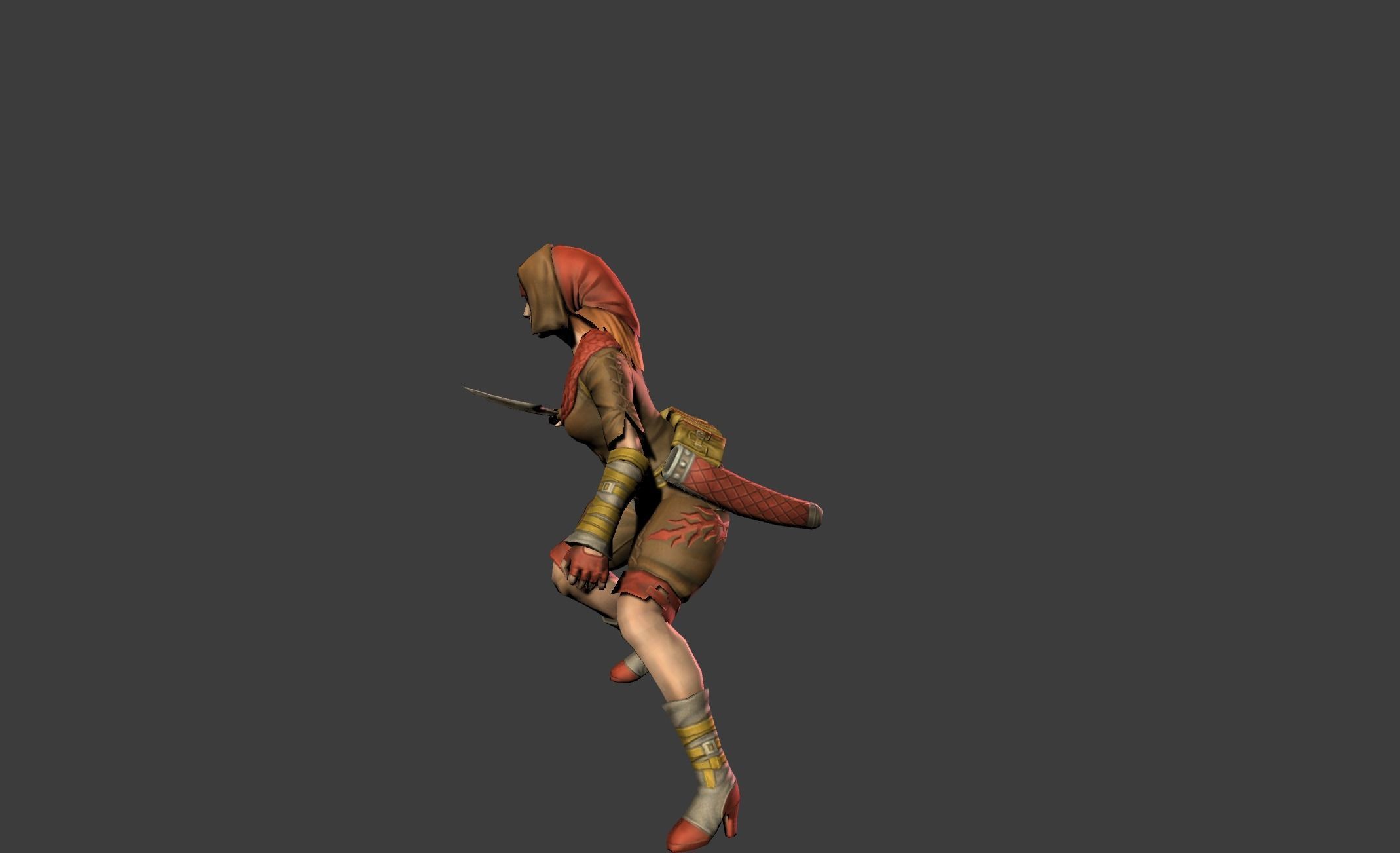 3D model Soldier Female Dagger VR / AR / low-poly | CGTrader