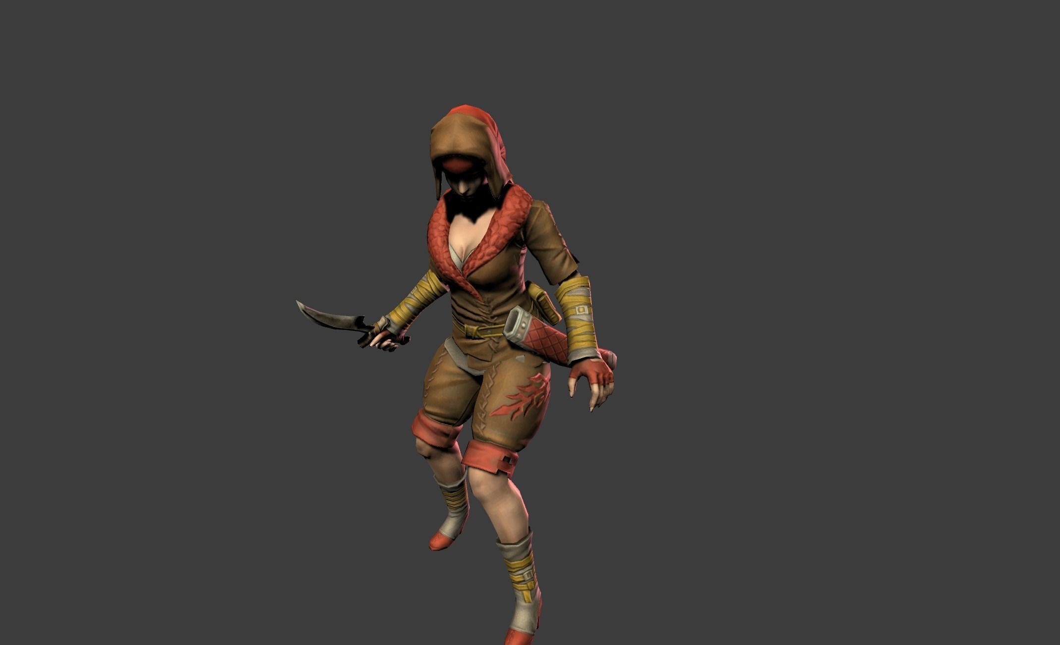 3D model Soldier Female Dagger VR / AR / low-poly | CGTrader