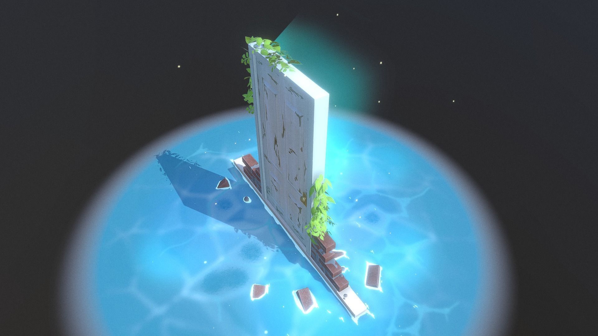 3D model Fantasy Door VR / AR / low-poly | CGTrader