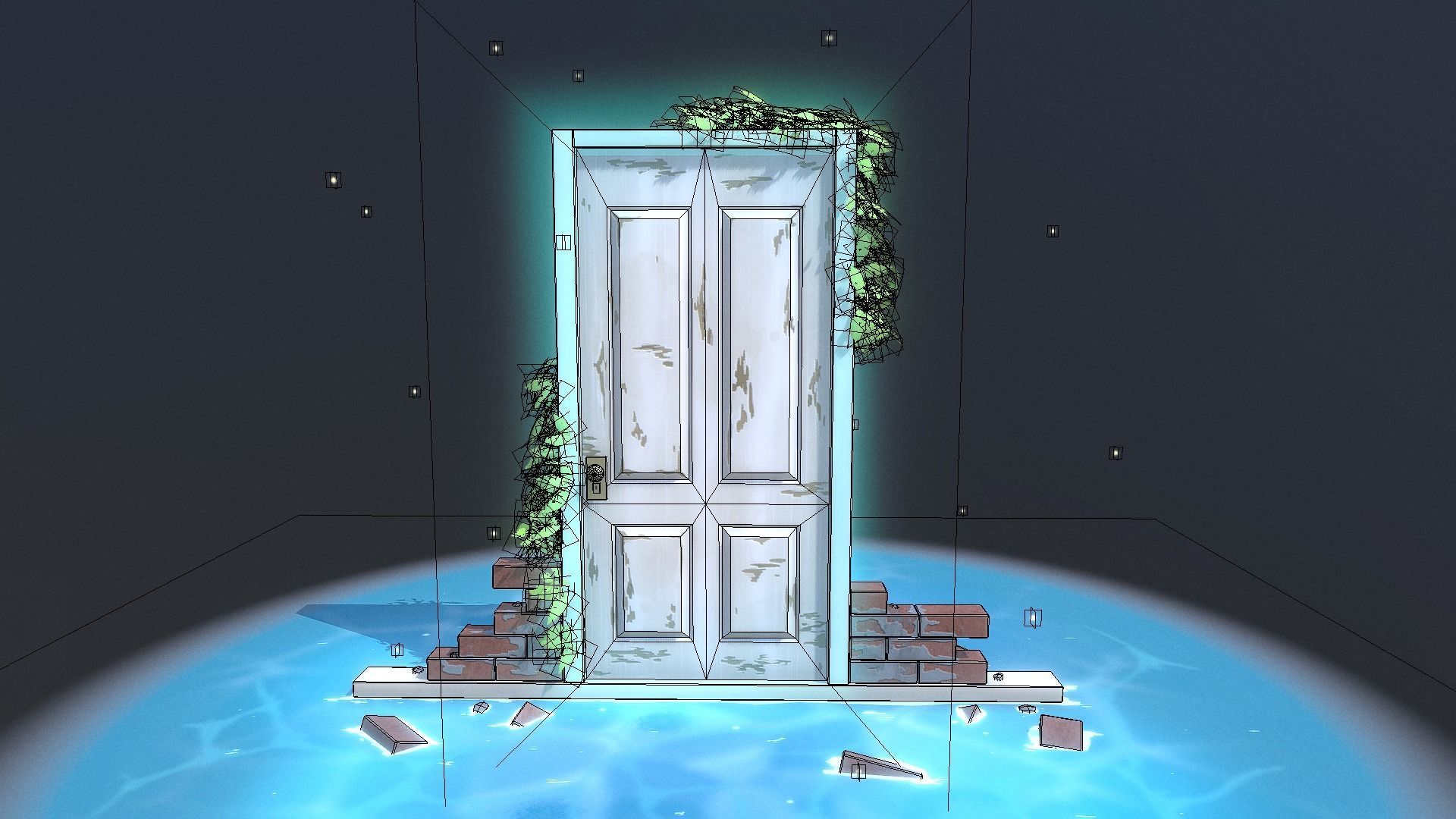 3D model Fantasy Door VR / AR / low-poly | CGTrader