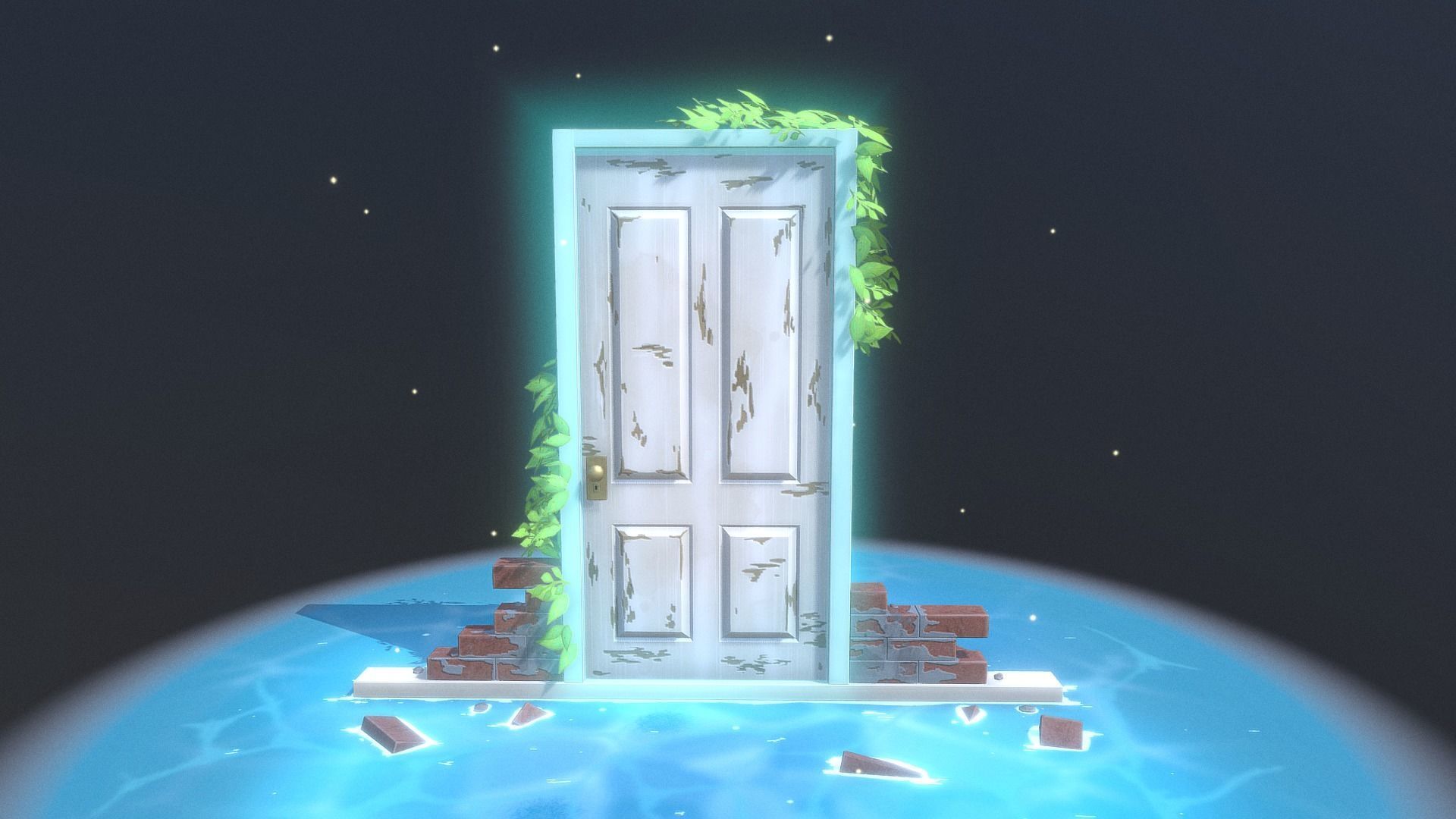 3D model Fantasy Door VR / AR / low-poly | CGTrader