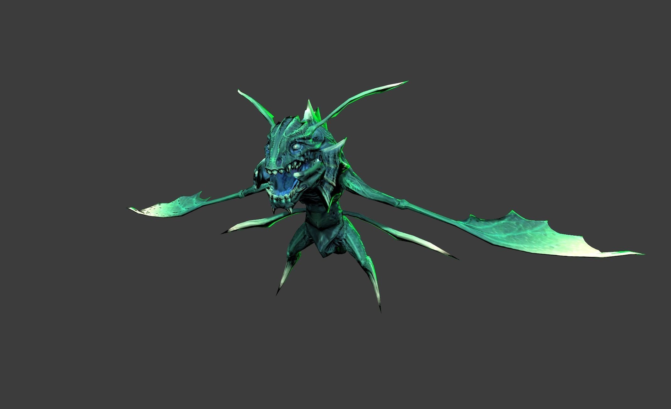 3D model Flying Lizard Mutant Bat VR / AR / low-poly | CGTrader