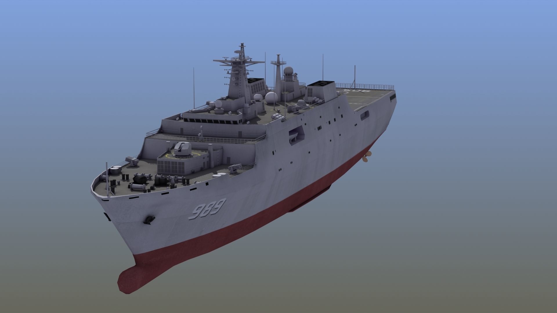 Type 071 Assault Ship 3D model | CGTrader