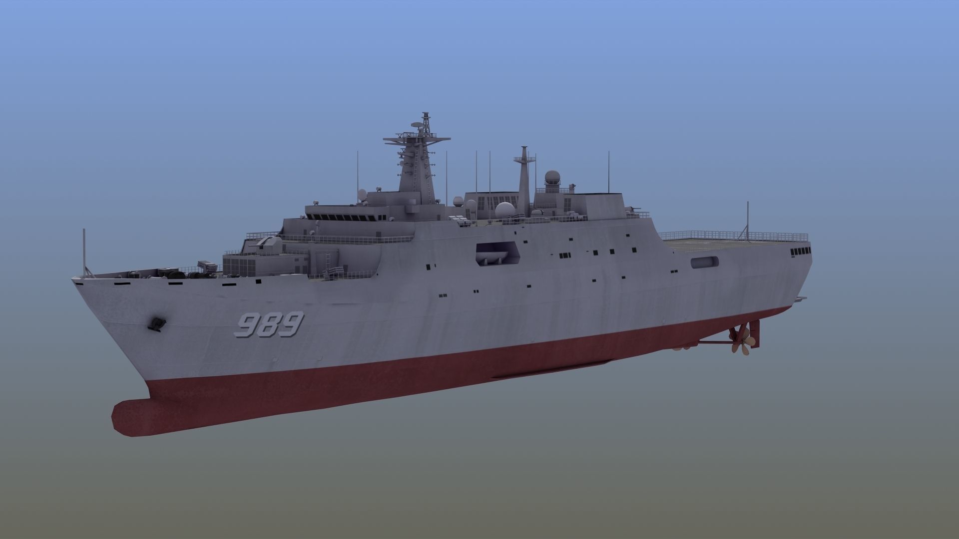Type 071 Assault Ship 3D model | CGTrader
