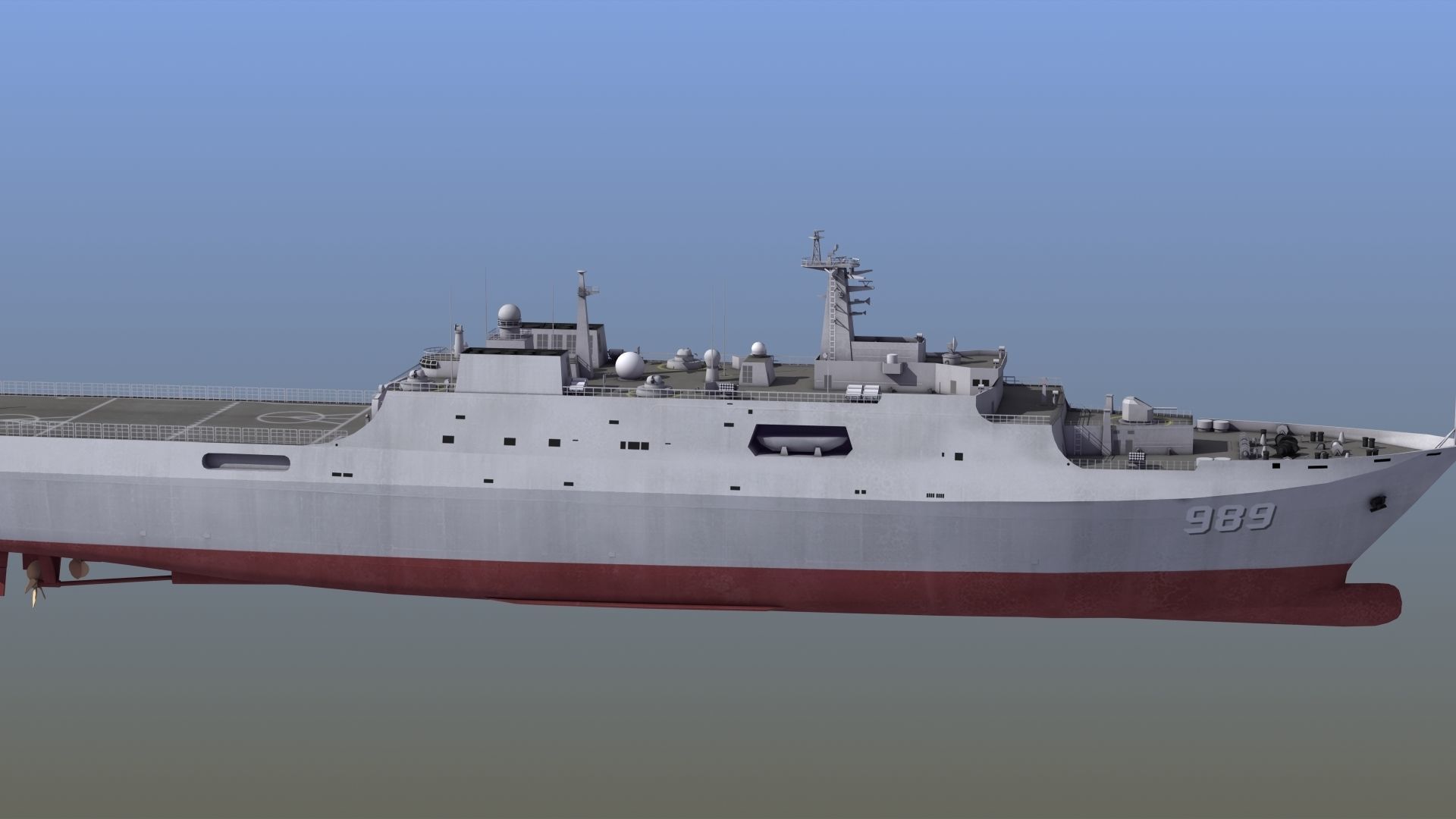Type 071 Assault Ship 3D model | CGTrader
