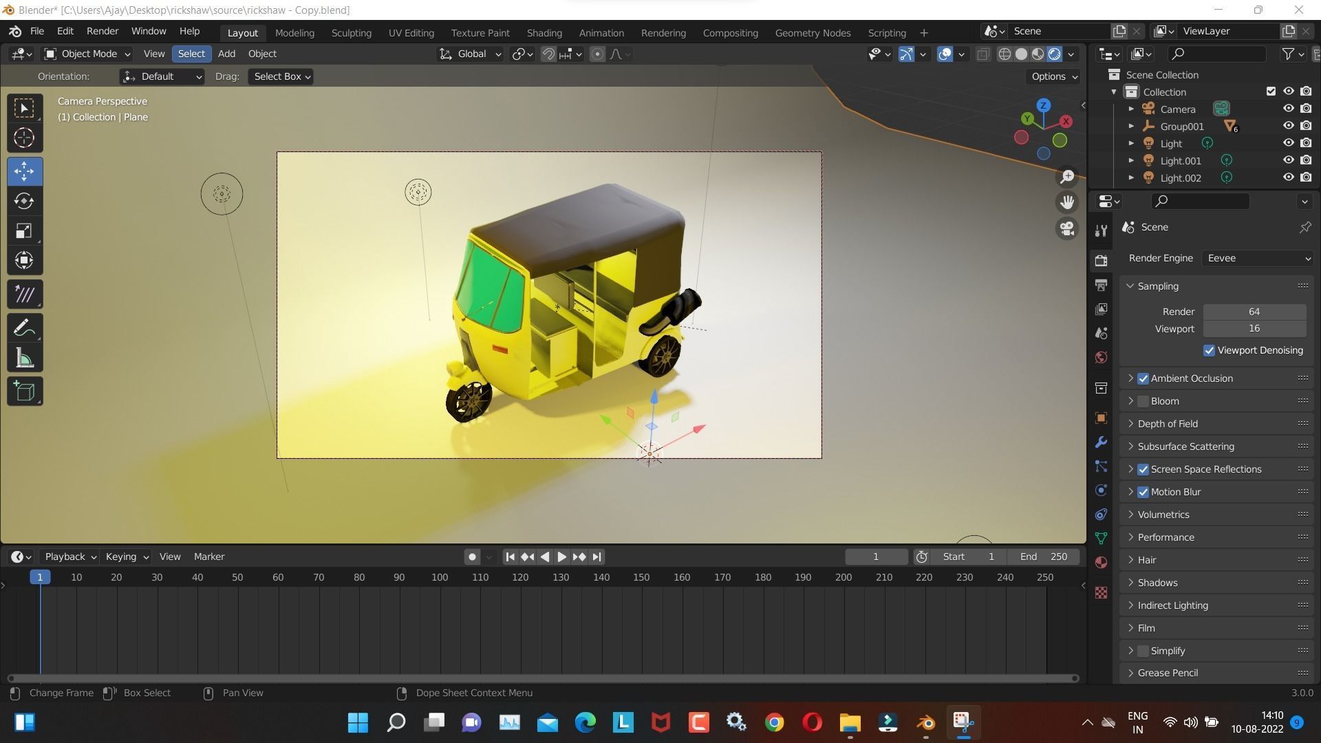 3D model rickshaw 3D model Render in blender VR / AR / low-poly | CGTrader