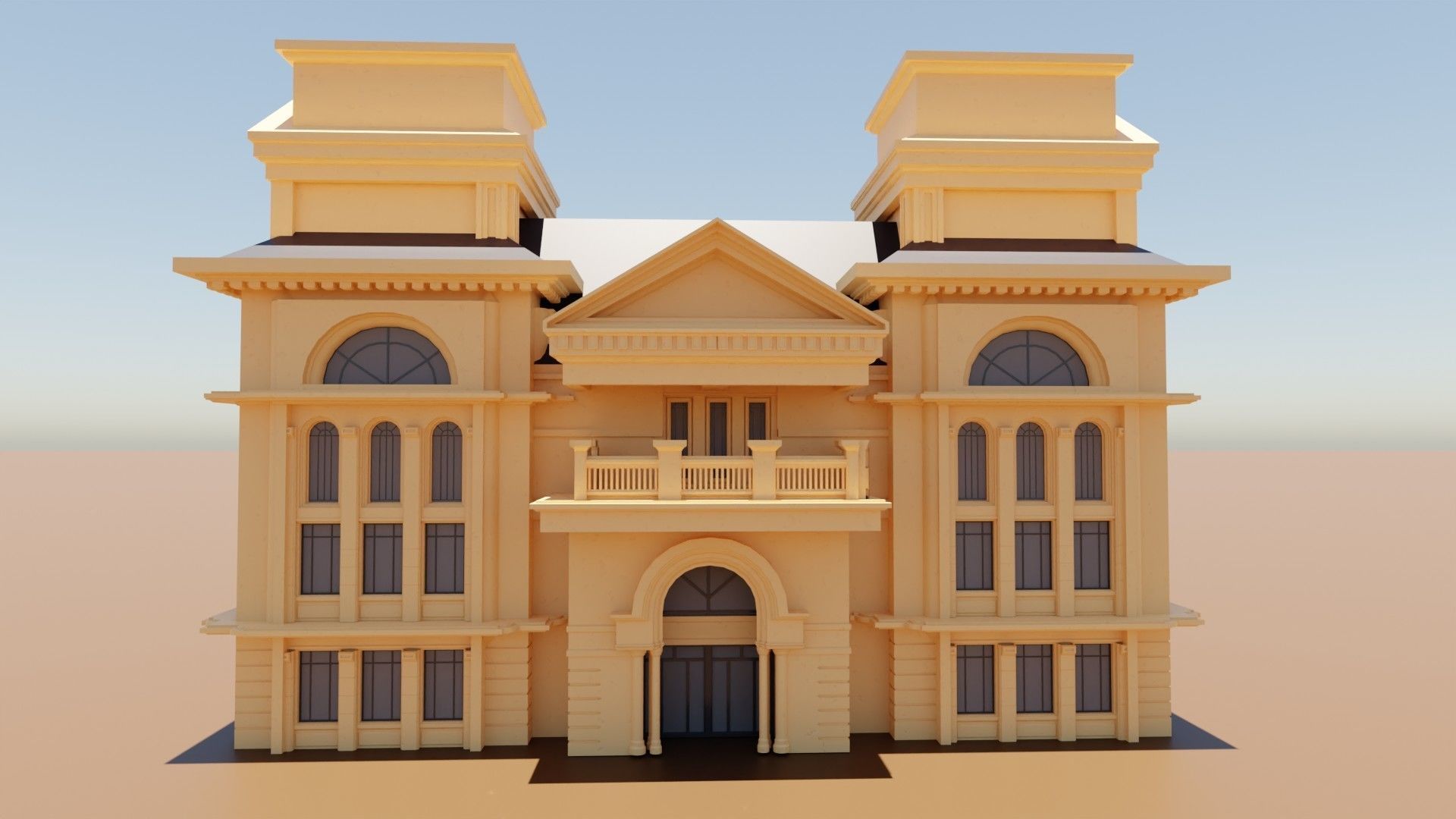 commercial building exterior 3D model | CGTrader