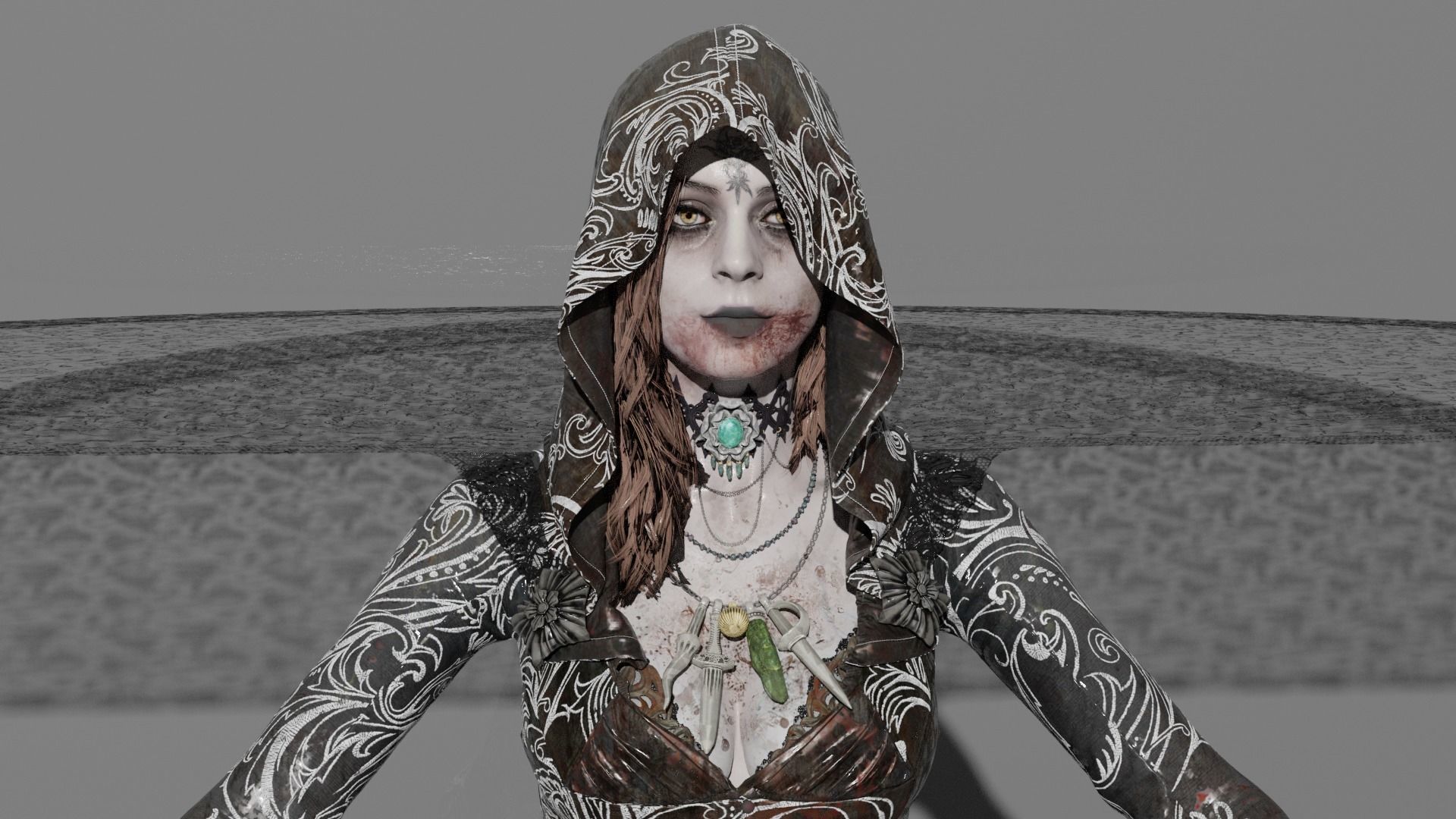 Daniela Dimitrescu 3D model rigged | CGTrader