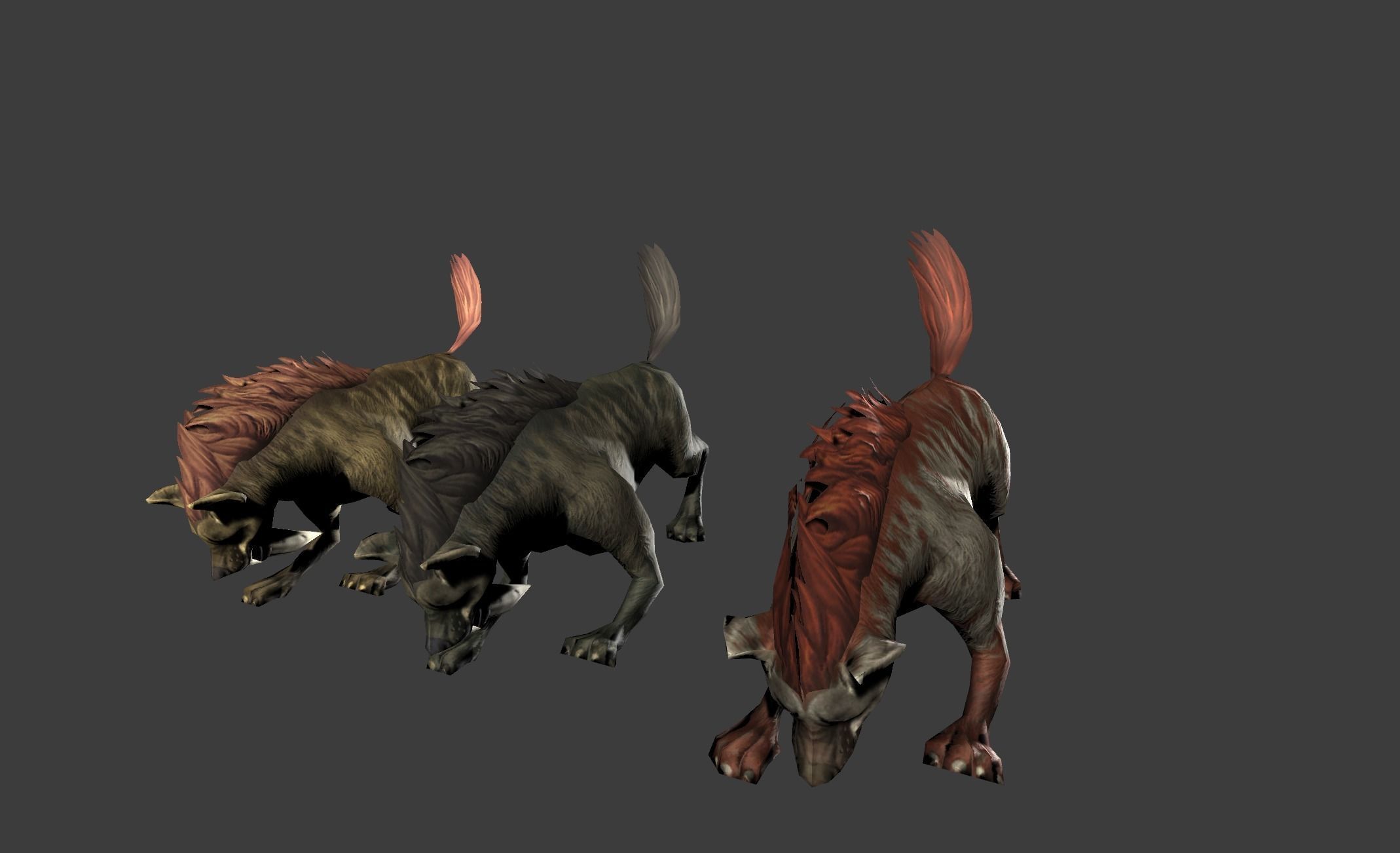 3D model Hyena Mutant Animal Beast VR / AR / low-poly | CGTrader