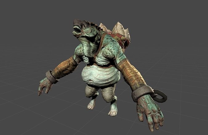 3D model Lizard Beast Giant Alien VR / AR / low-poly | CGTrader