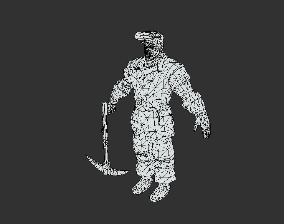 3D model Human Miner Male VR / AR / low-poly | CGTrader