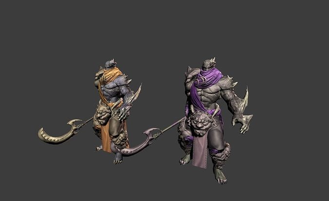 3D model Demon Mutant Wizard VR / AR / low-poly | CGTrader