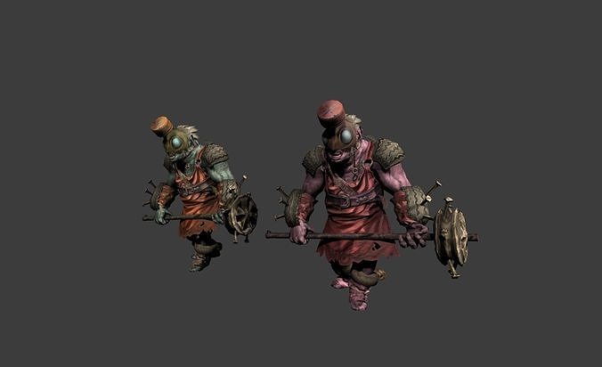 3D model Mutant Troll Fighter VR / AR / low-poly | CGTrader