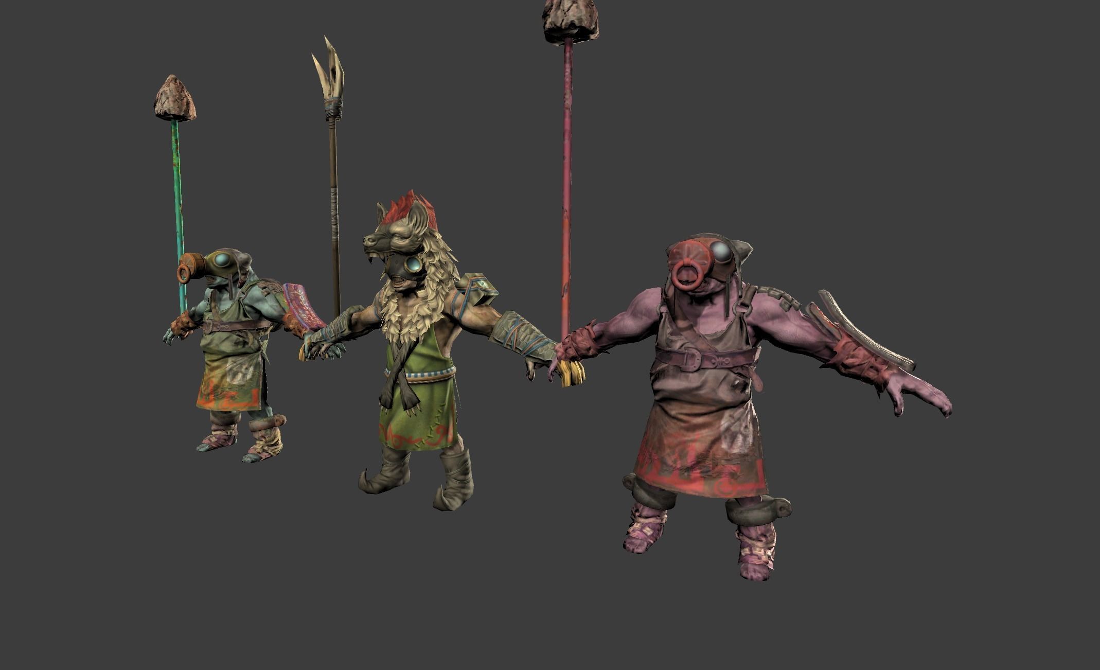 3D model Mutant Troll Warrior VR / AR / low-poly | CGTrader