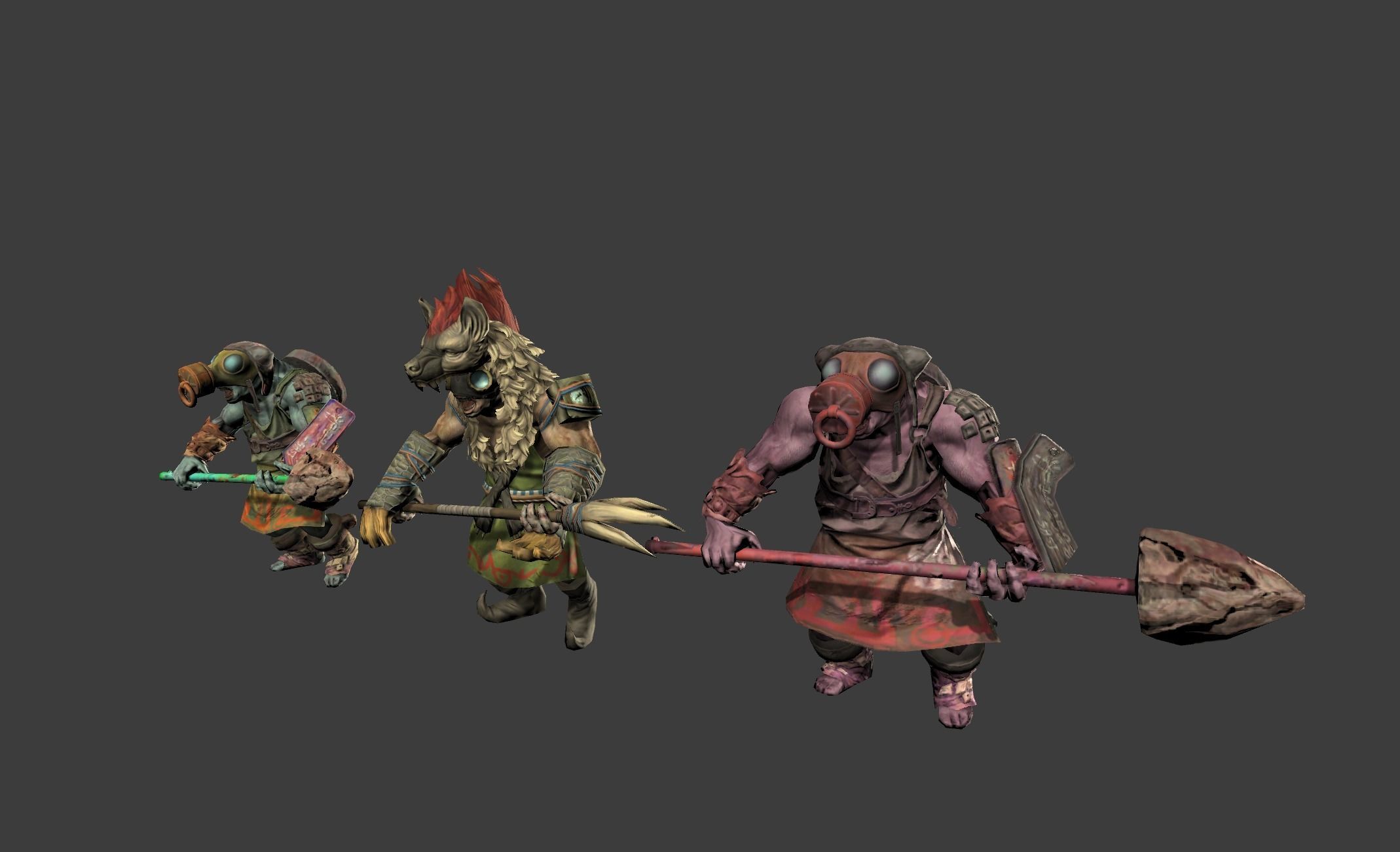 3D model Mutant Troll Warrior VR / AR / low-poly | CGTrader
