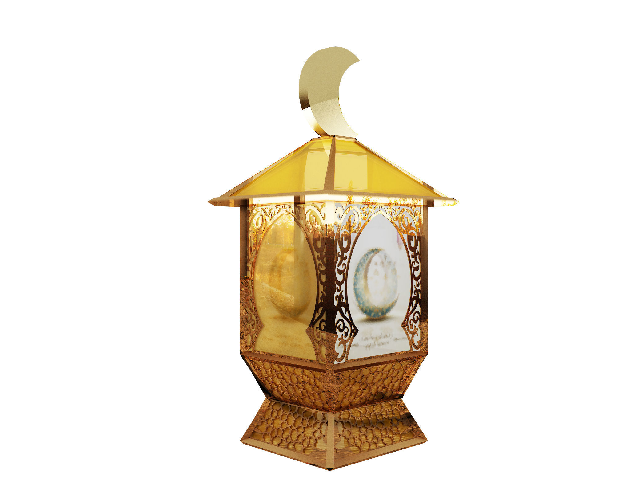 F10b Ramadan lantern fanous 3D model | CGTrader