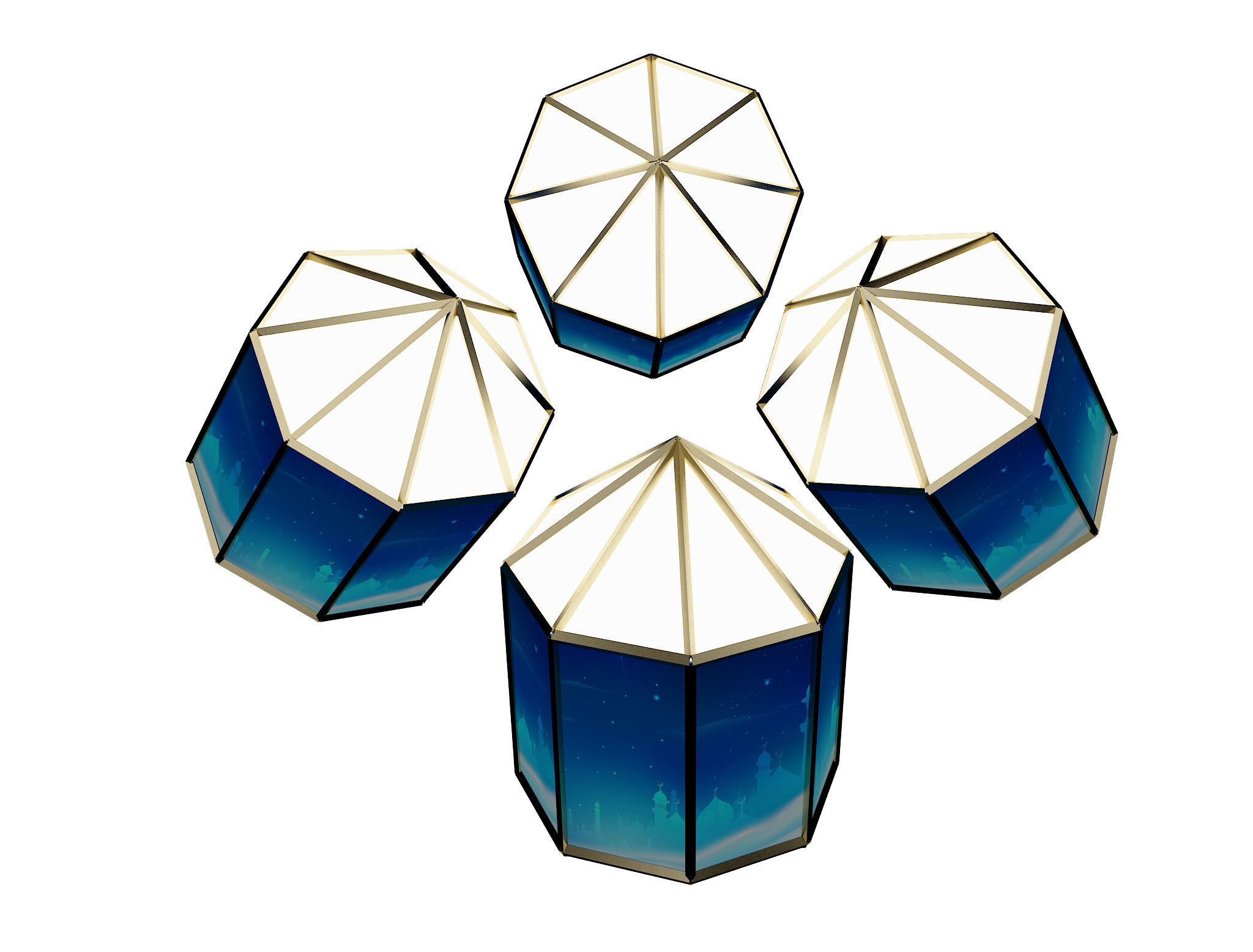 f11 Ramadan lantern fanous 3D model | CGTrader