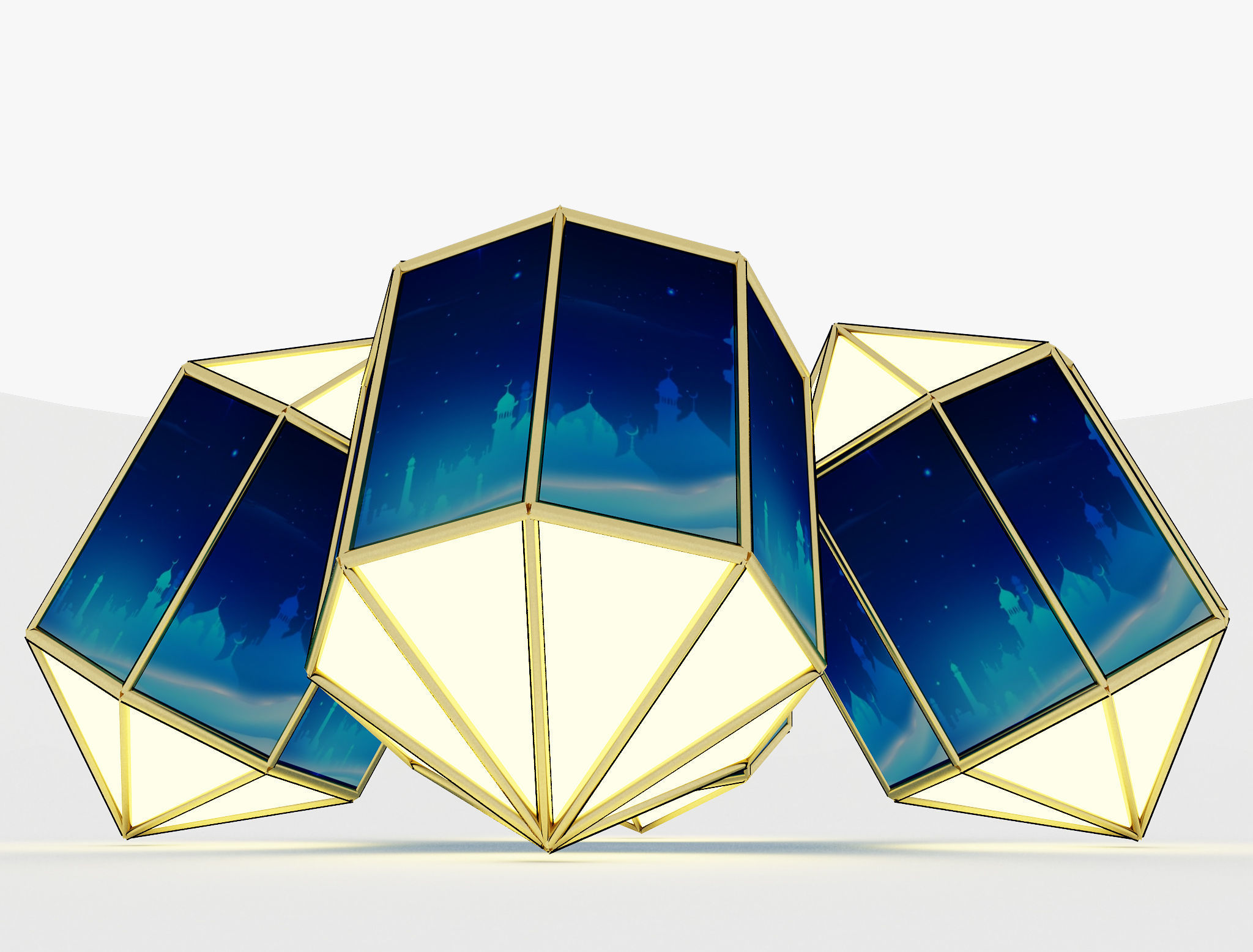 f11 Ramadan lantern fanous 3D model | CGTrader