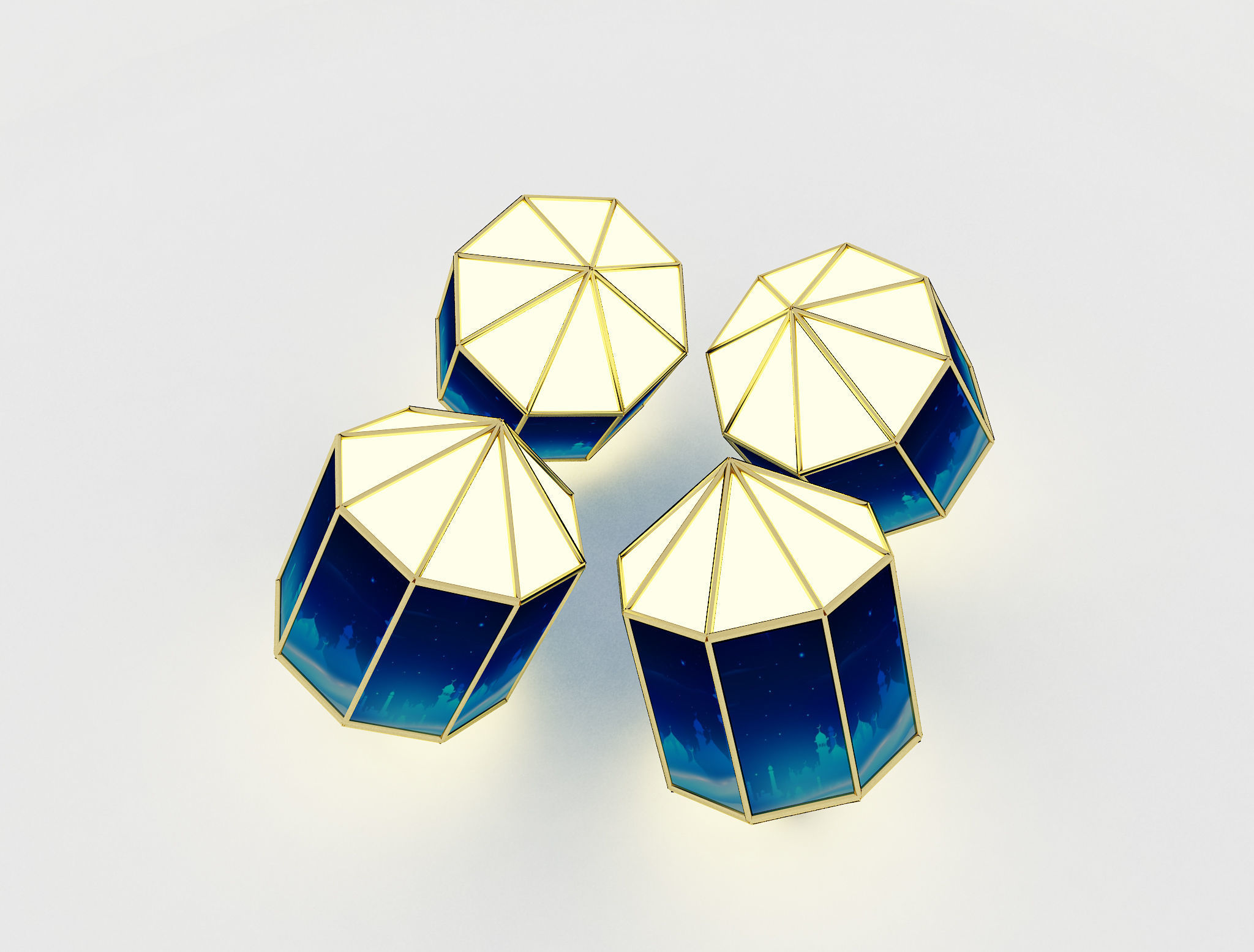 f11 Ramadan lantern fanous 3D model | CGTrader