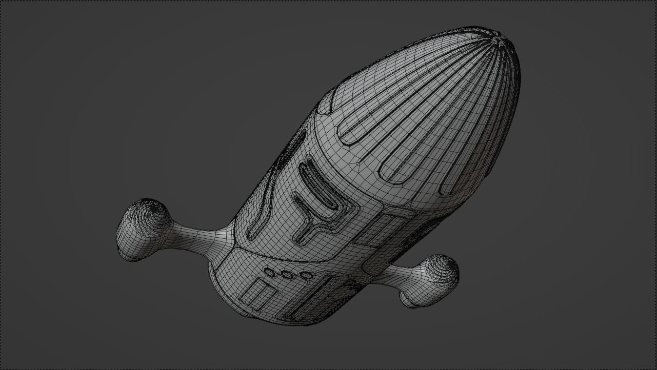 3D model Starship VR / AR / low-poly | CGTrader