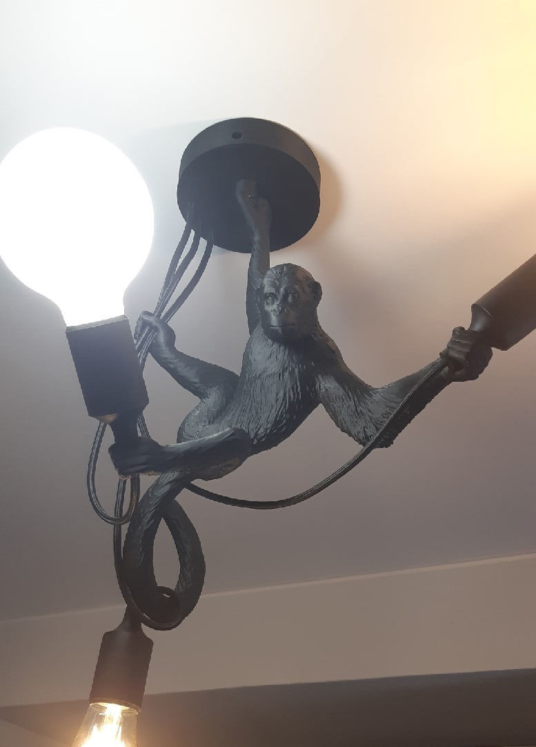 Monkey Chandelier 3D model 3D printable | CGTrader