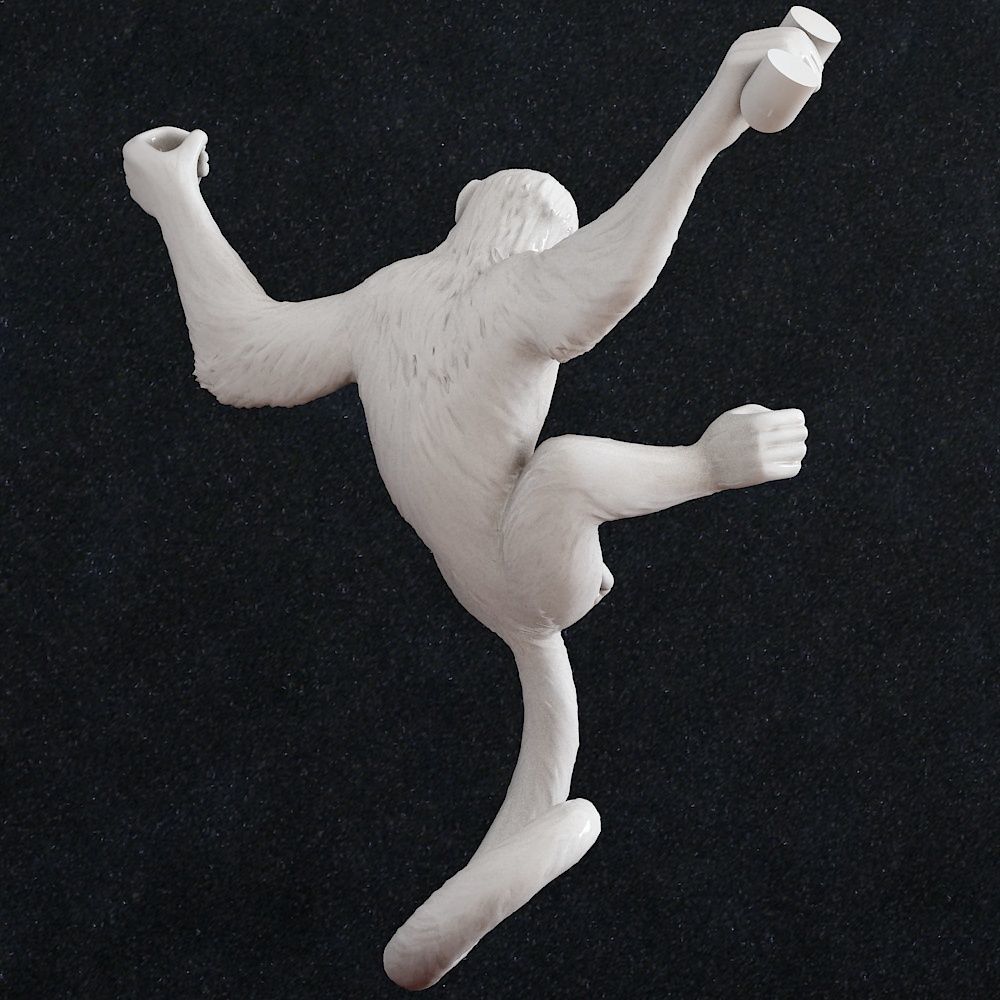 Monkey Chandelier 3D model 3D printable | CGTrader