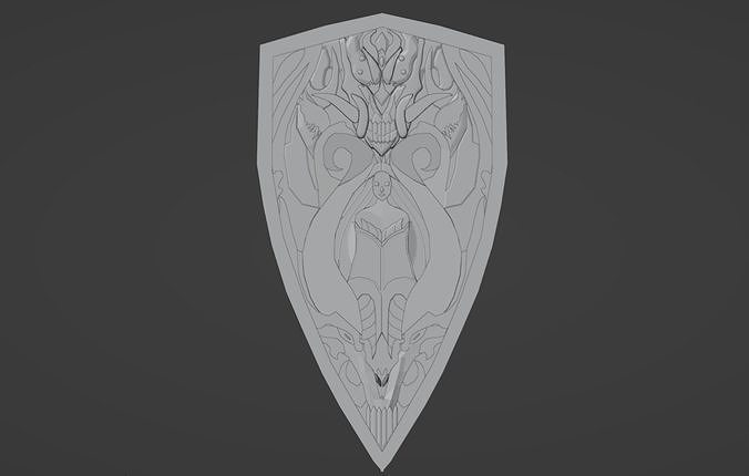 3D model Fantasy Shield VR / AR / low-poly | CGTrader