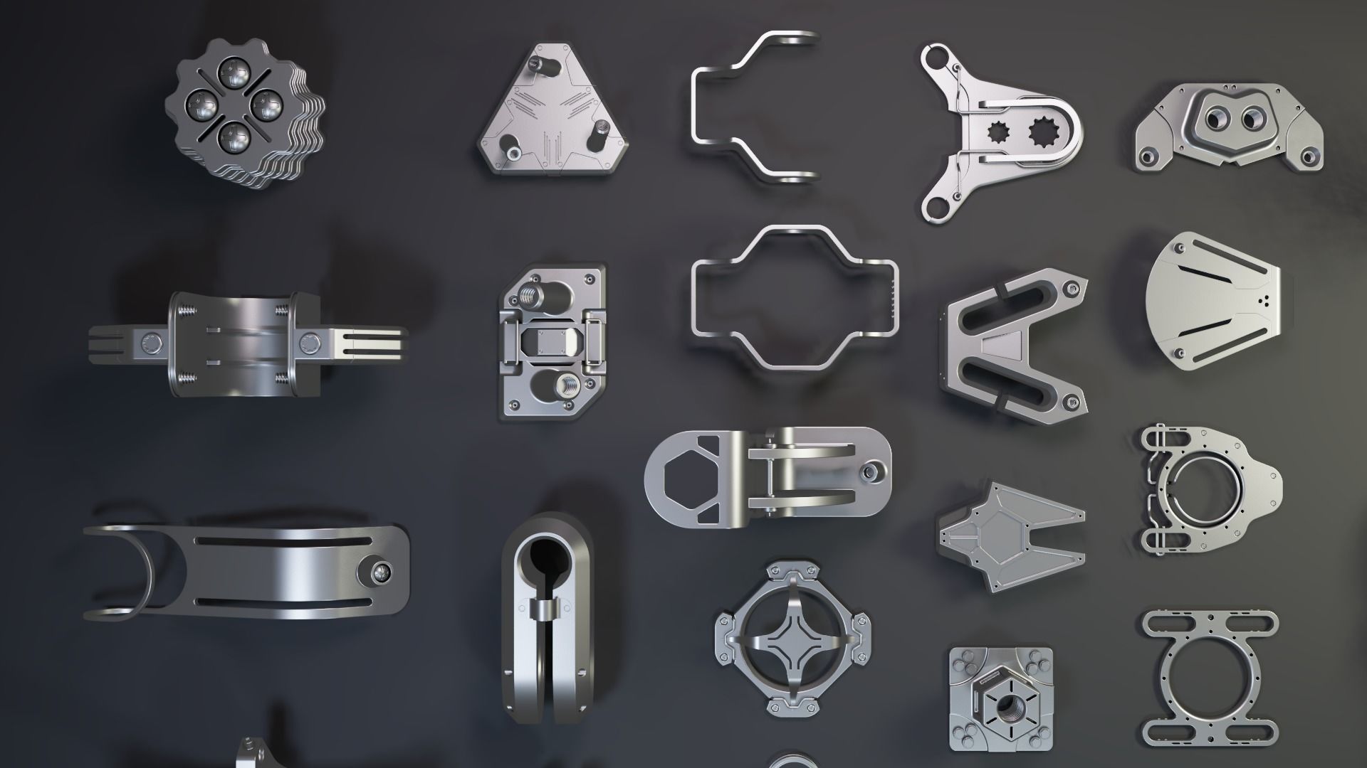 Sci-Fi Hard Surface KITBASH 65 DETAILS 3D model | CGTrader