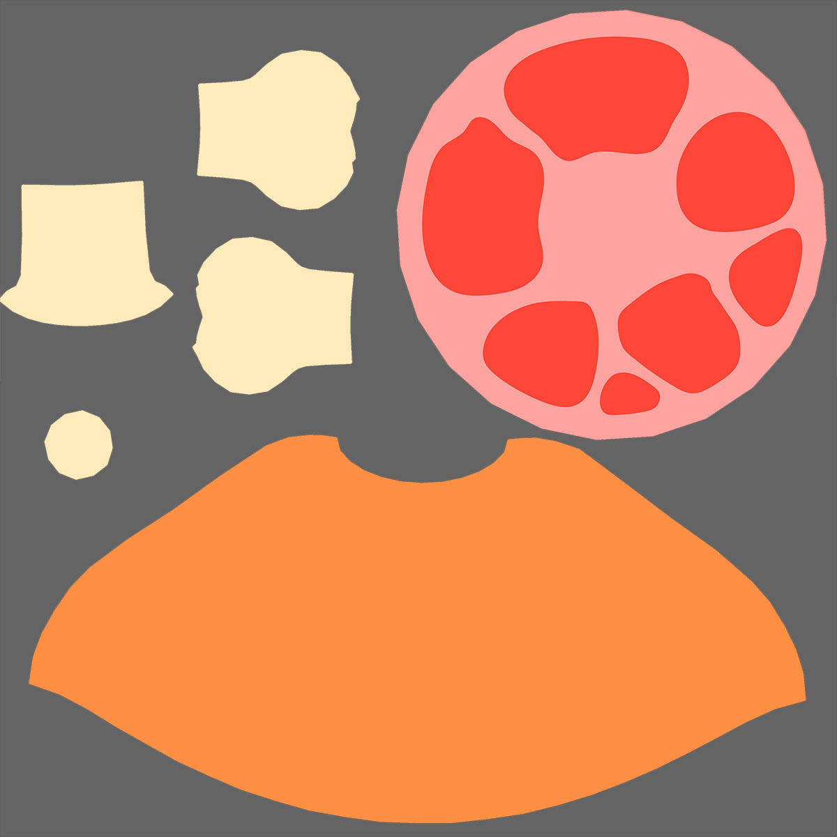 3D model Cartoon Ham Meat VR / AR / low-poly | CGTrader