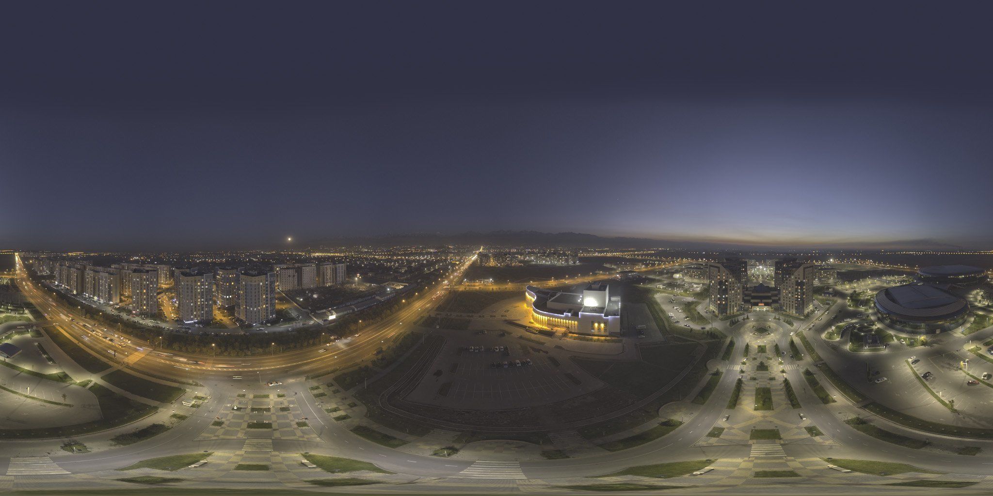 HDR - Night Suburb 1 3D model | CGTrader