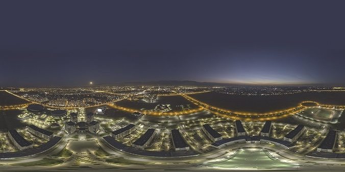 HDR - Night Suburb 2 3D model | CGTrader