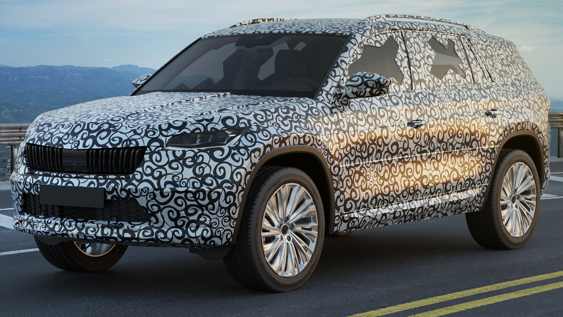 Test prototype SUV in camouflage 3D model | CGTrader