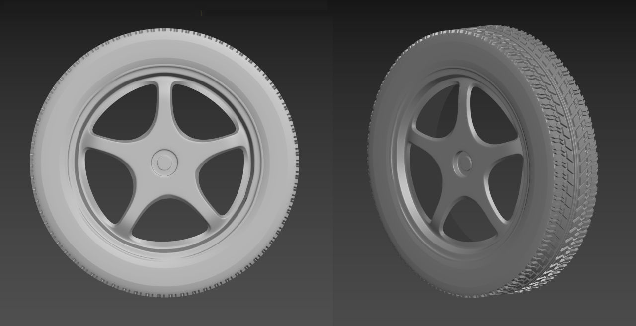 car tyre 3D model | CGTrader