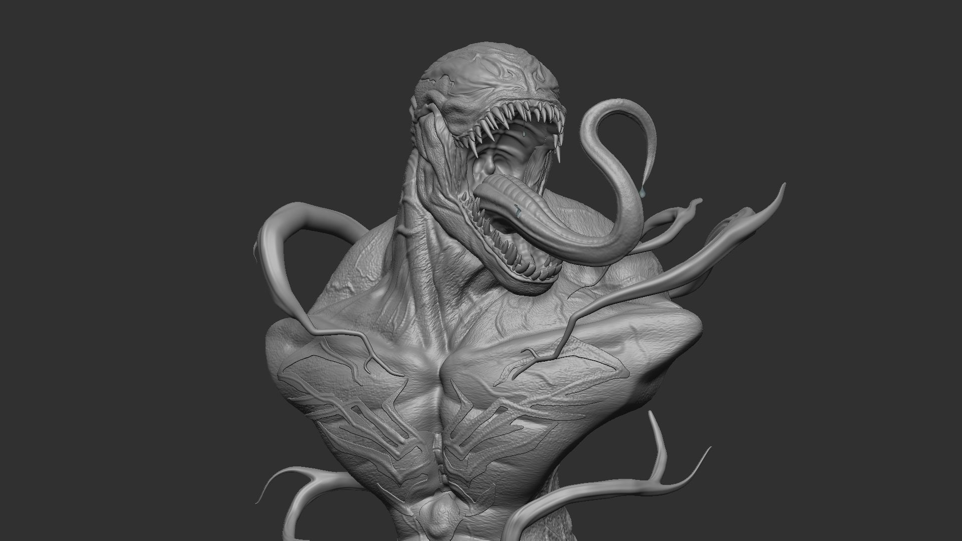 Venom Bust 3D model | CGTrader