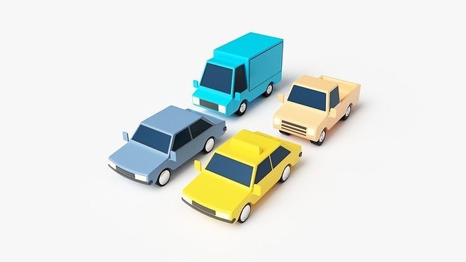 Low Poly Cars 3D model | CGTrader