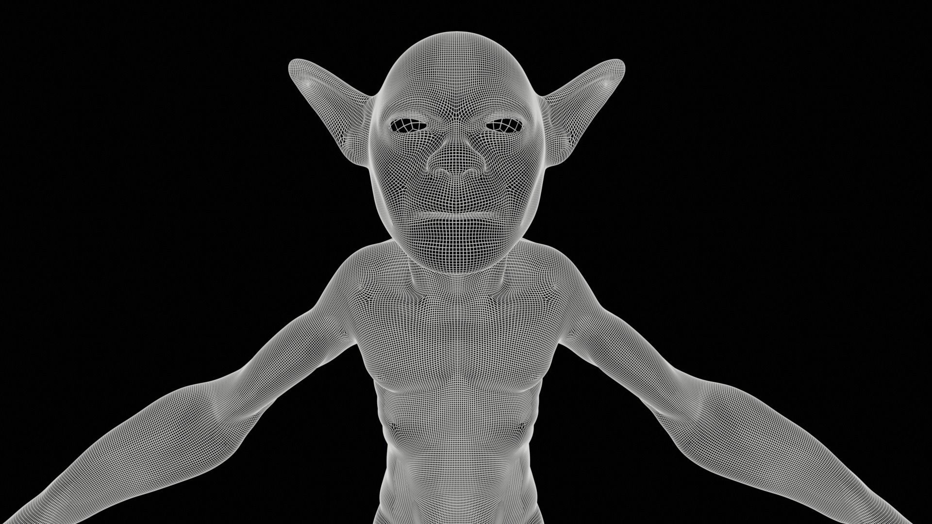 Goblin base mesh 3D model | CGTrader