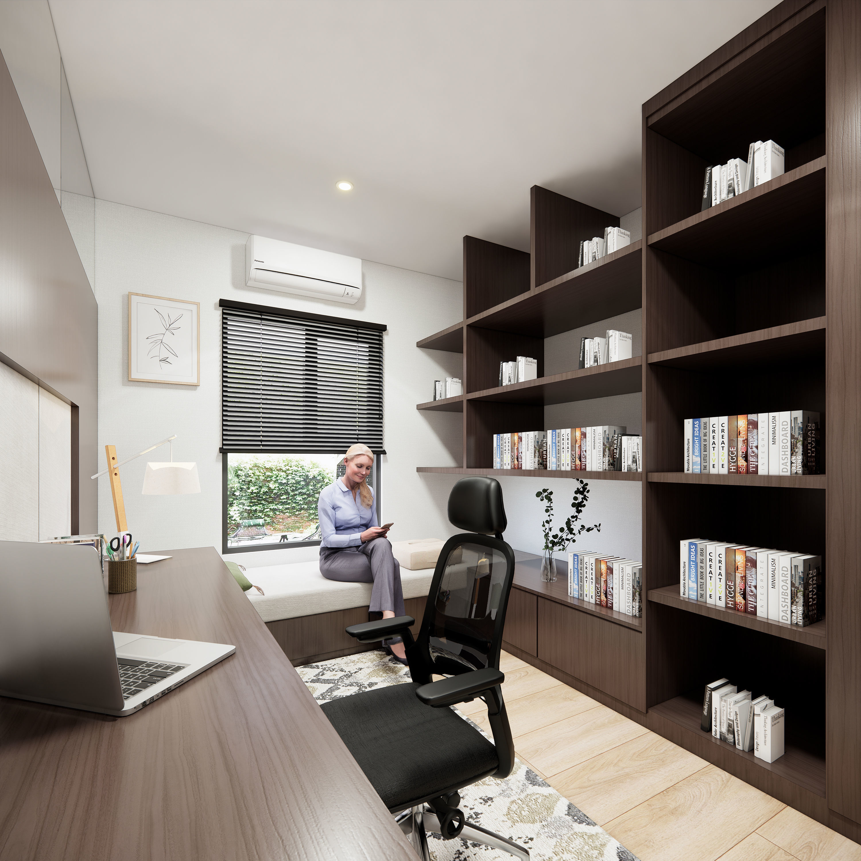 Interior workspace at home 3D model | CGTrader