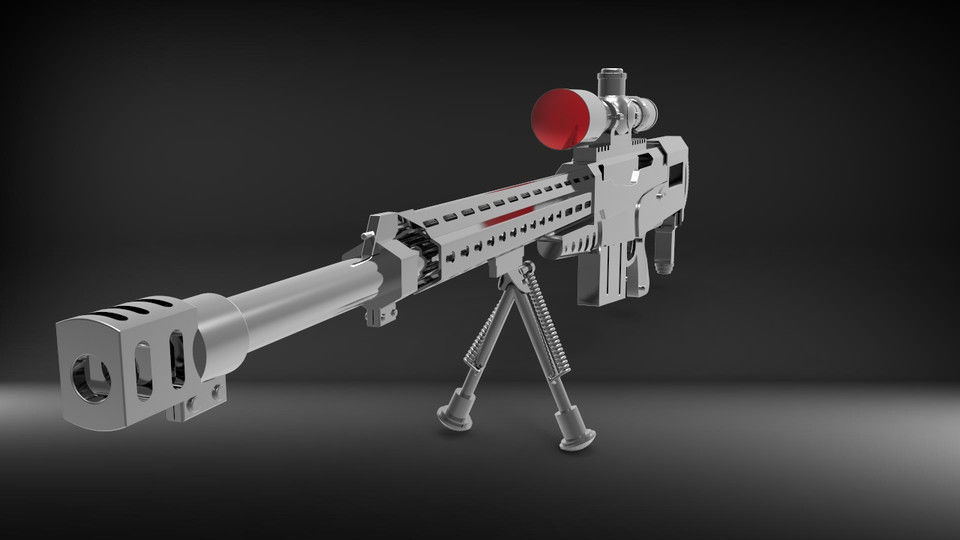 sniper rifles 3D model | CGTrader