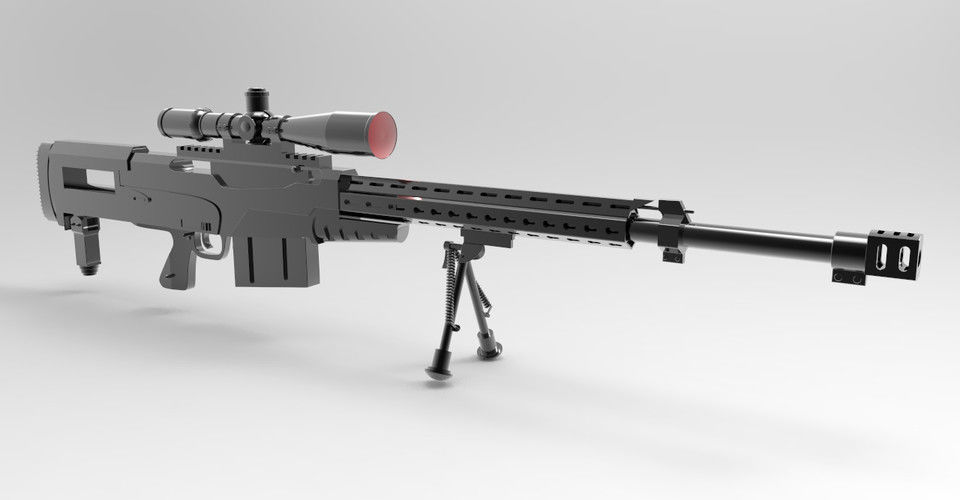 sniper rifles 3D model | CGTrader
