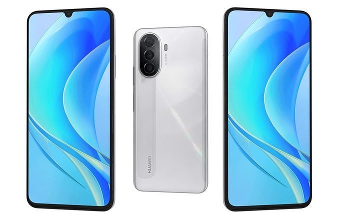 Huawei Nova Y70 White 3D model | CGTrader