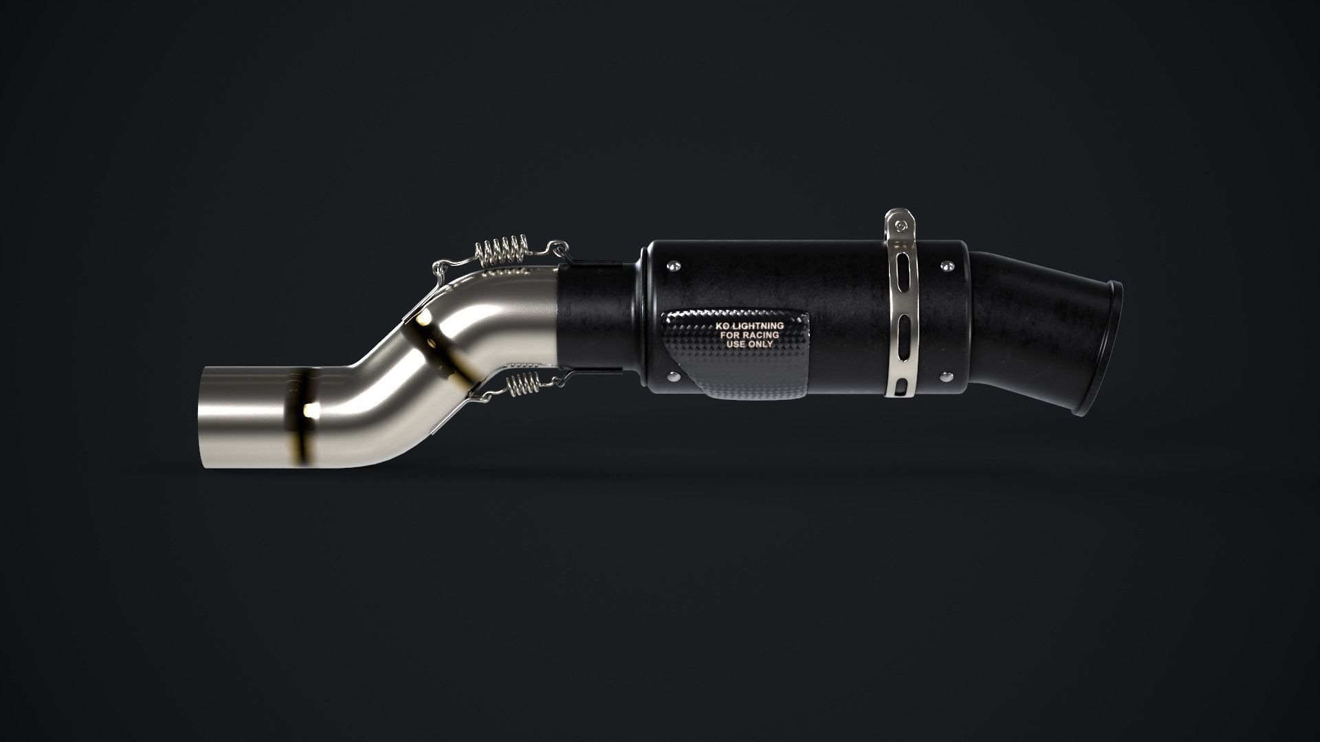 3D model Exhaust Muffler Black VR / AR / low-poly | CGTrader