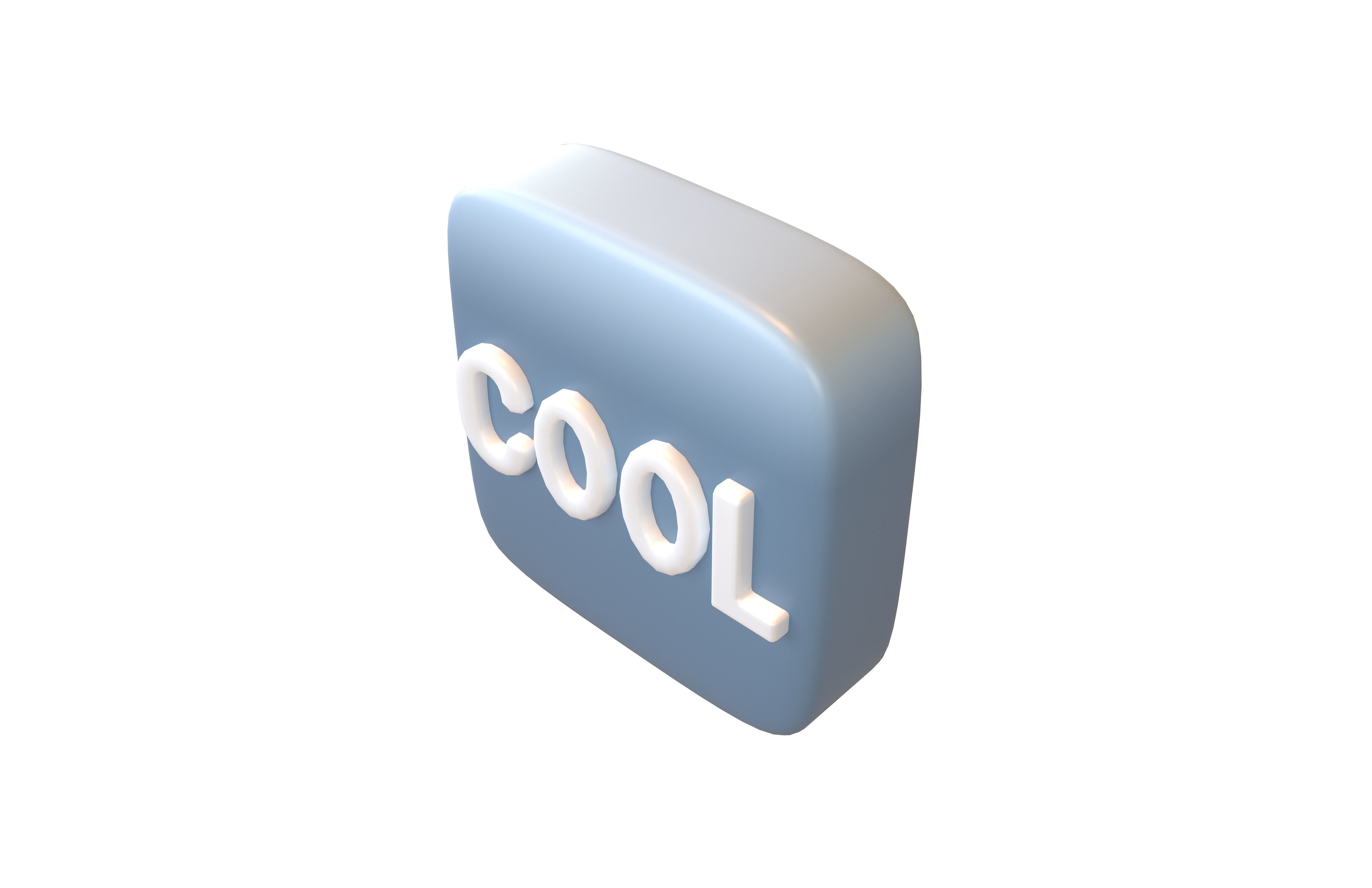 3D model Cool Button Emoji v1 001 VR / AR / low-poly | CGTrader