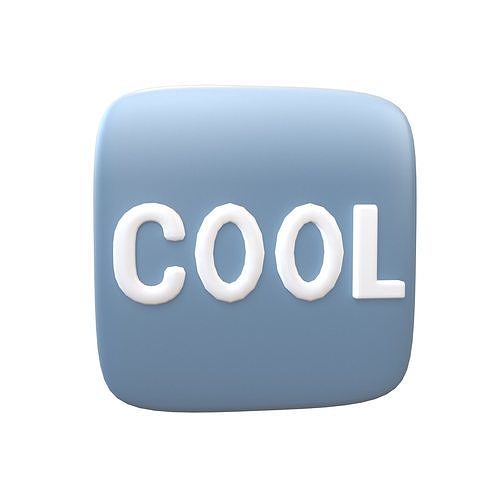 3D model Cool Button Emoji v1 001 VR / AR / low-poly | CGTrader