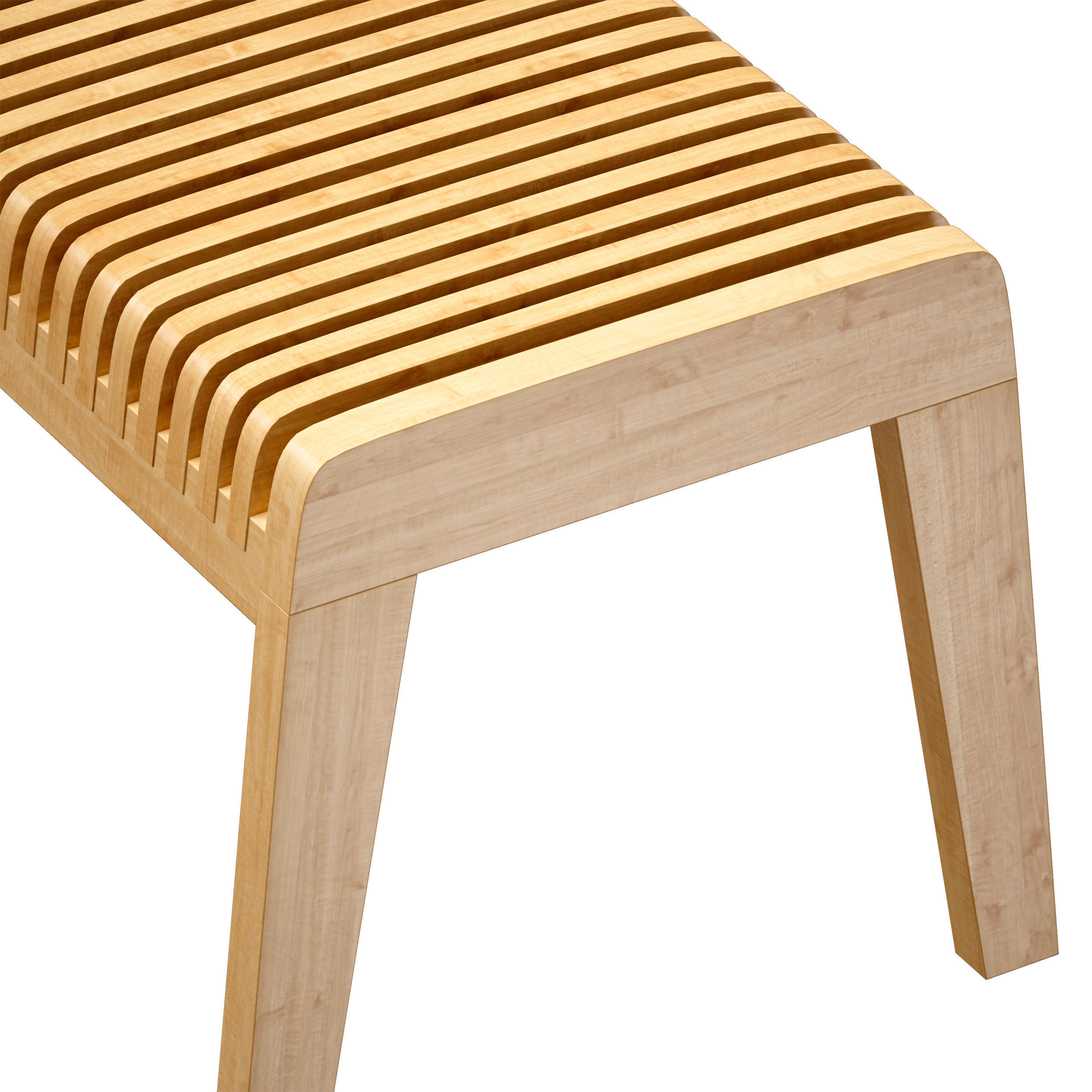 Parametric wooden bench 3D model | CGTrader