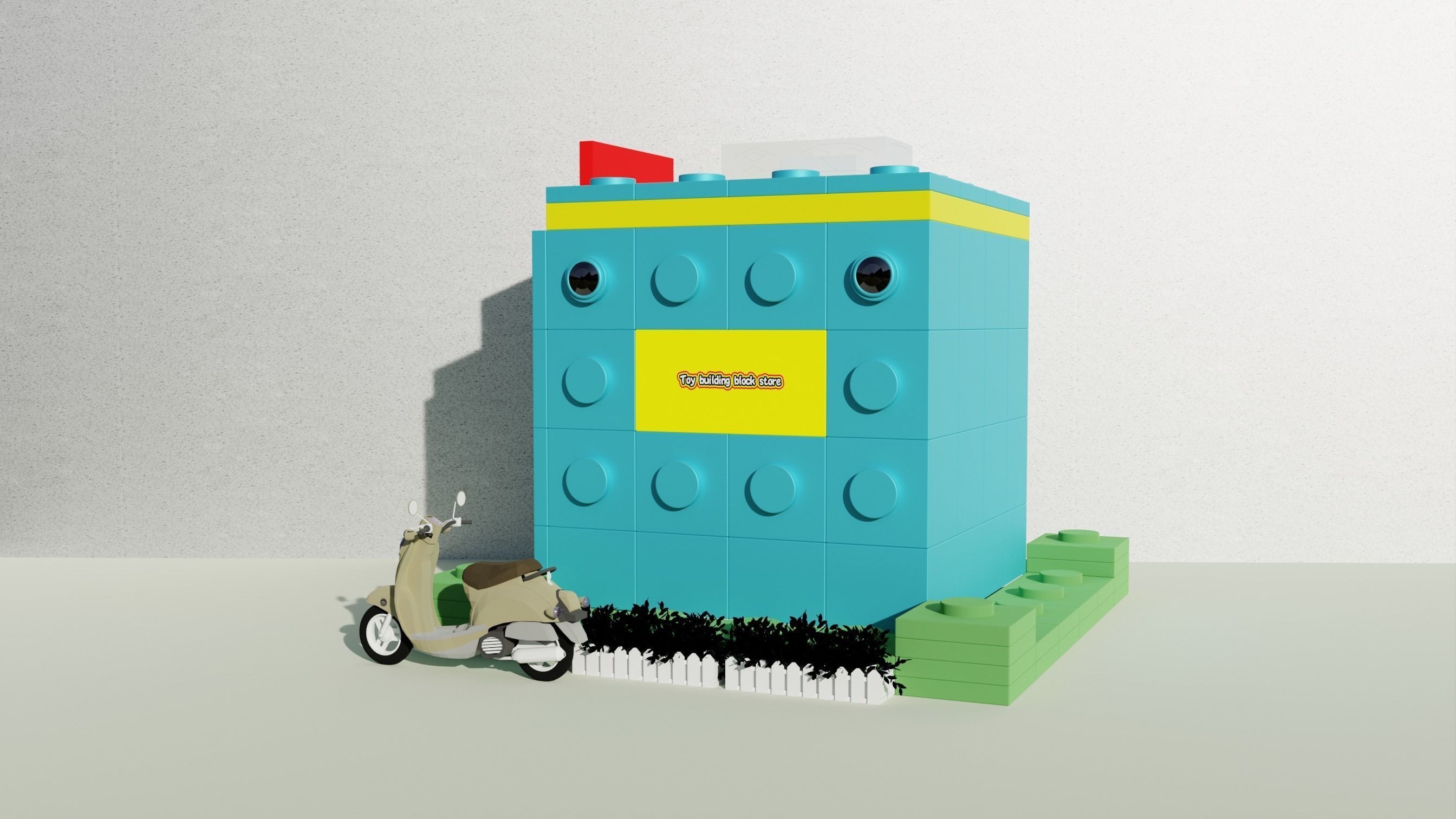 Lego Store lowpoly 3D model | CGTrader