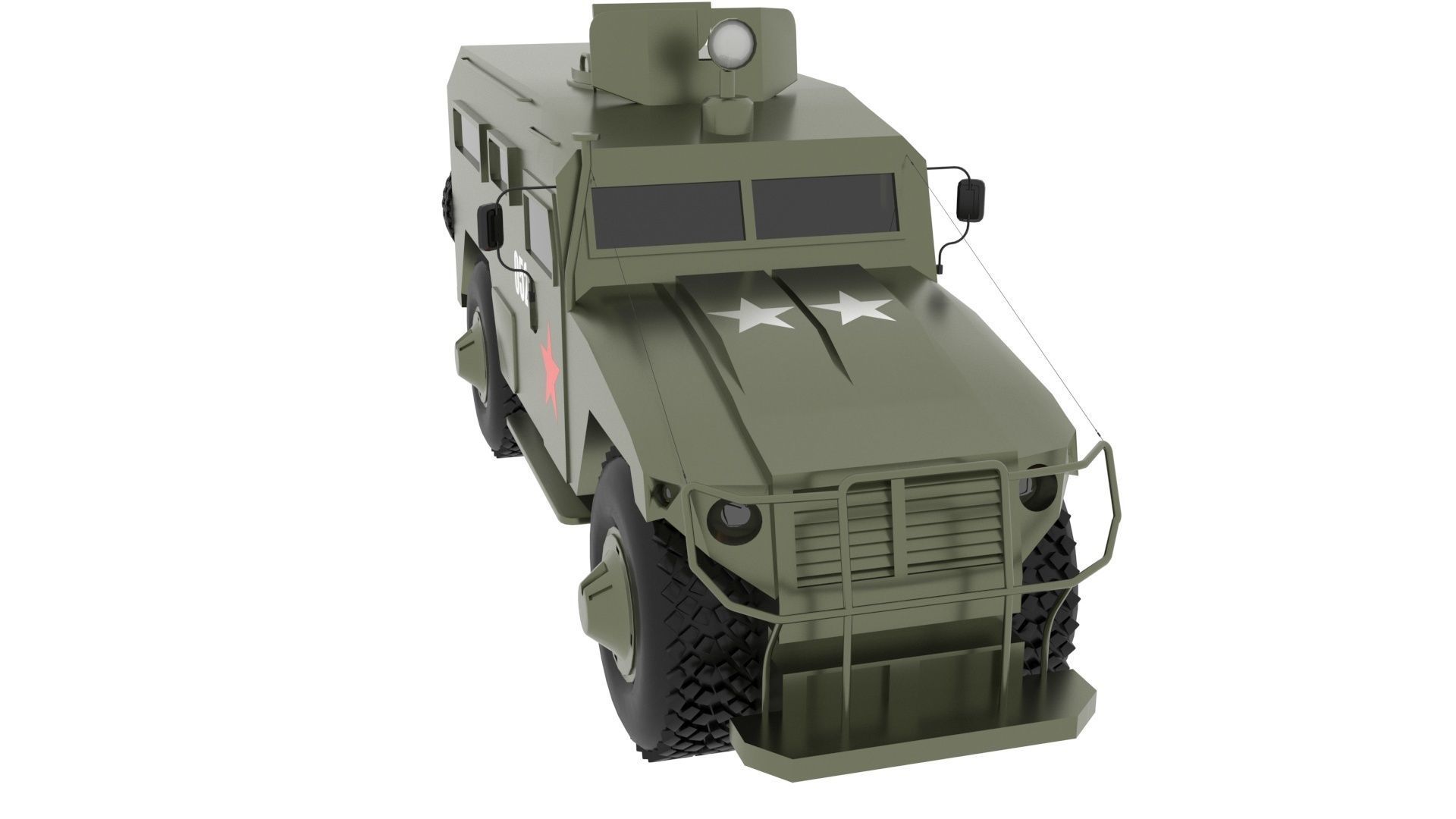 Russian Gaz Tiger 3D model | CGTrader