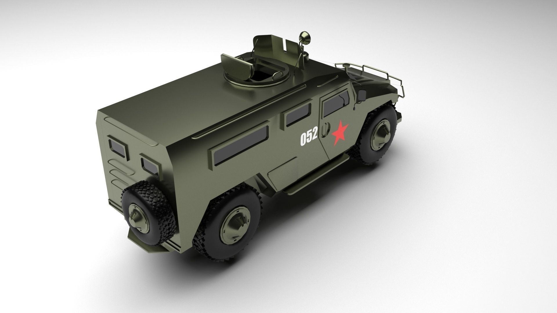 Russian Gaz Tiger 3D model | CGTrader